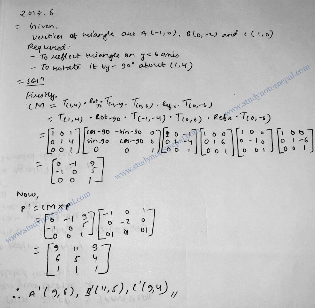 Computer Graphics (CG) | Old Paper Solution | BIM 5th Semester – STUDY ...