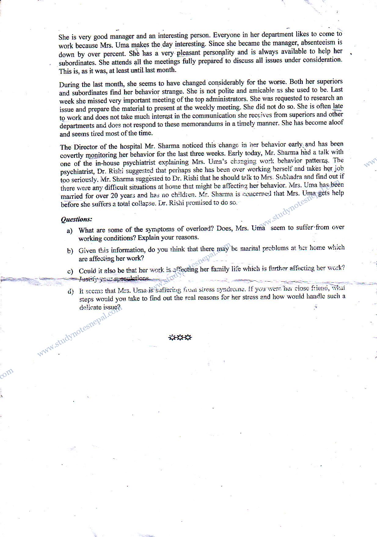MGT 203: Organizational Behavior | Best Question Bank